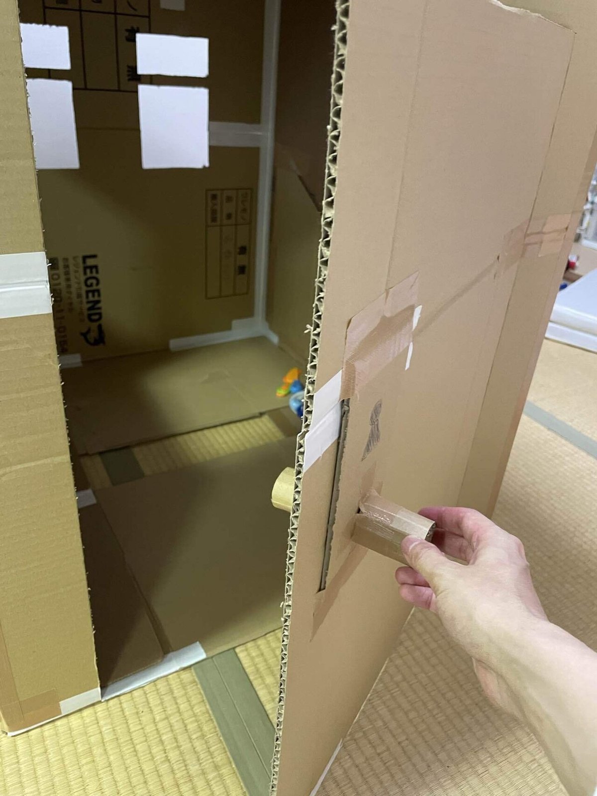 ダンボールハウスを作る時の注意点と完成した後の達成感！｜inotsuyo