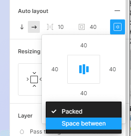 FigmaのAuto layoutはspace betweenもできるよっていう話｜unotovive（おとべ）