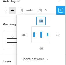 FigmaのAuto layoutはspace betweenもできるよっていう話｜unotovive（おとべ）