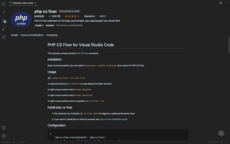 VScodeでPHPのフォーマッター(PHP CS Fixer)導入時の解決策｜さいとう