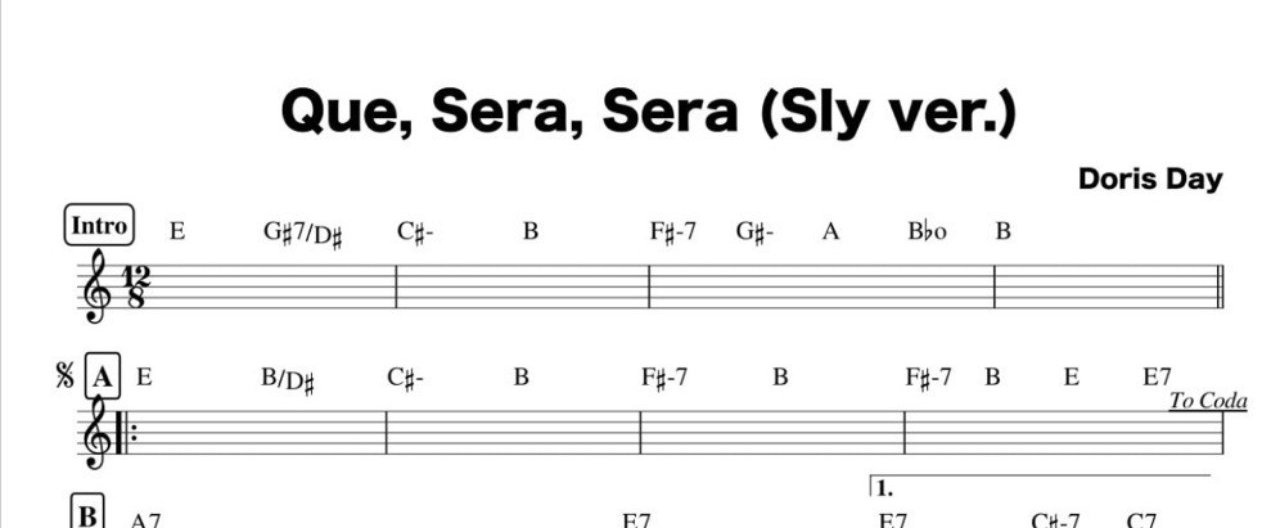 Que Sera Sera Guitar Chords
