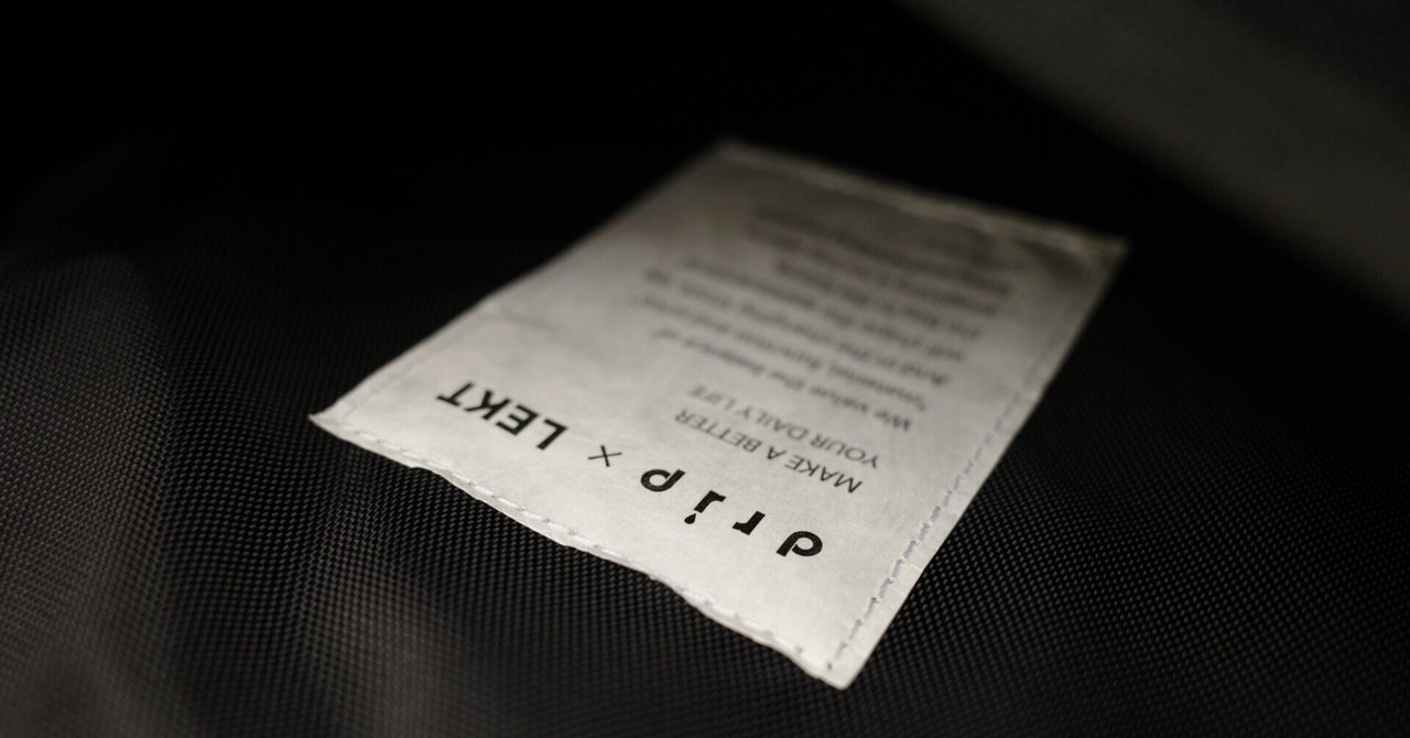 LEKT×drip共同開発「FLOORPACK」発売｜baton inc.｜note