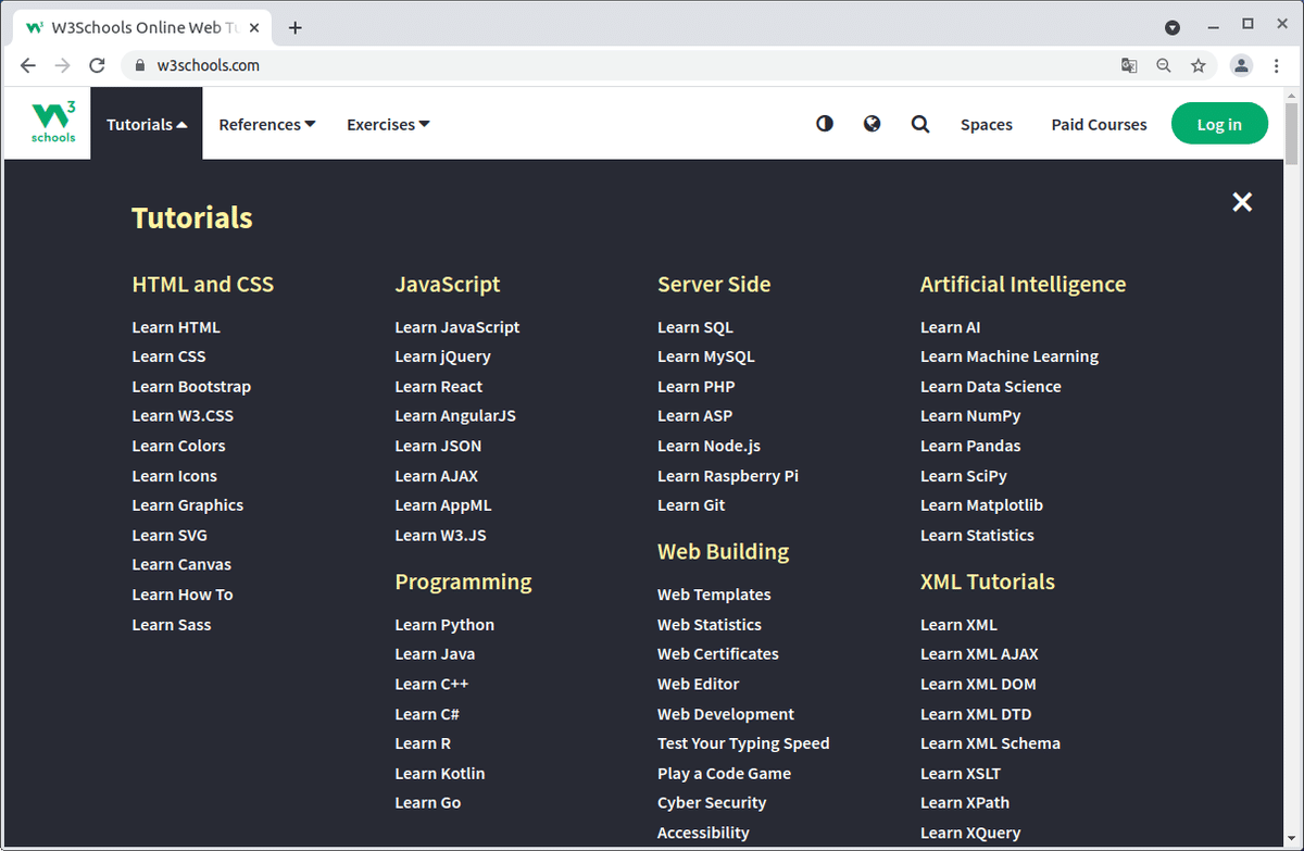 おすすめの学習サイトを4つ（MDN/W3Schools/Tutorialspoint/Programiz）紹介します｜kenpapa