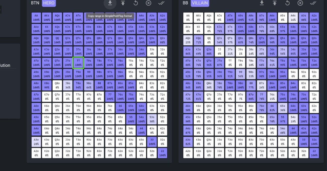 GTOxソルバーのプリフロソリューションの無料ダウンロード方法｜ポーカーチャンネル