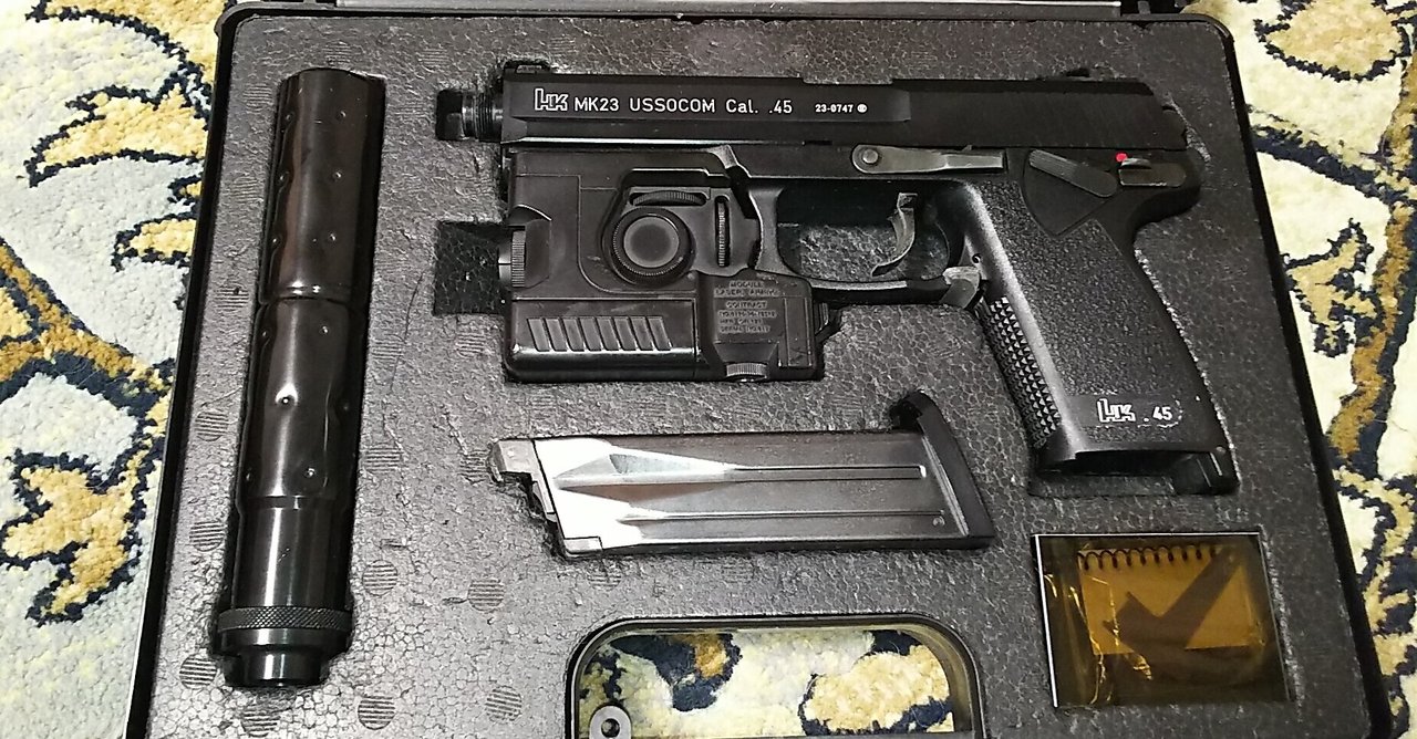 KSC H&K Mk23 SOCOMピストル エアガンレビュー ガスガン ガスブロハンドガン｜郭公