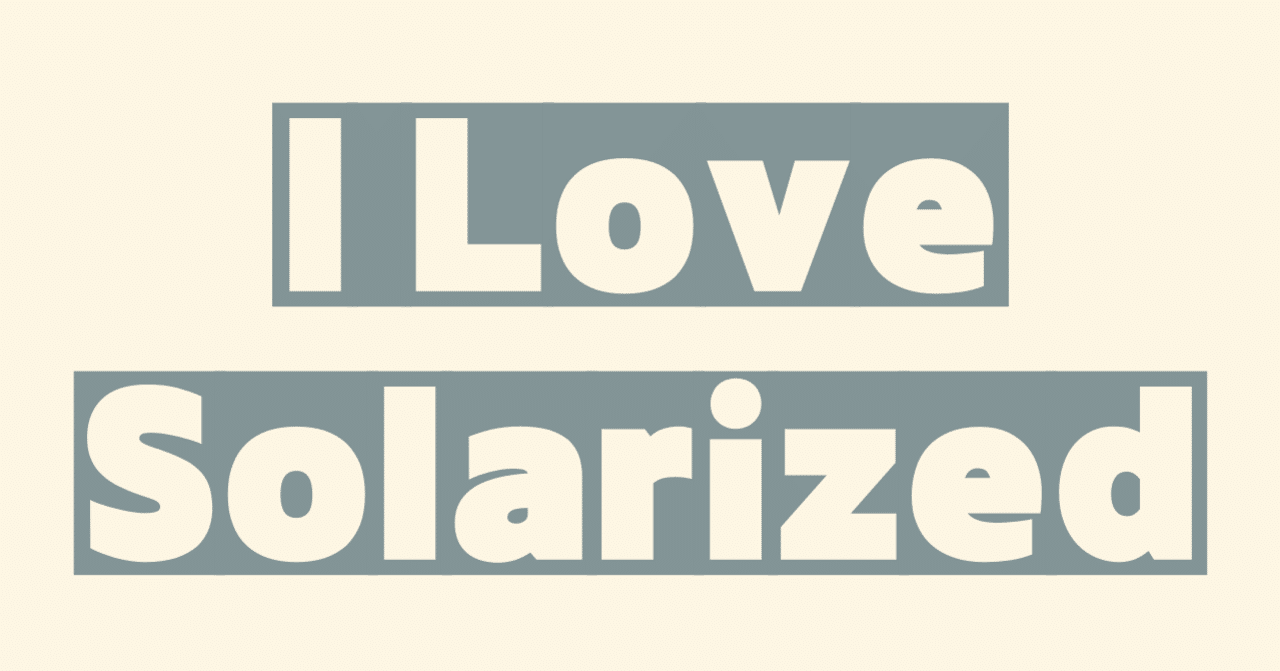 Solarized Lightの色合いが大好き｜୨୧*°ᴍᴀᴍi୨୧