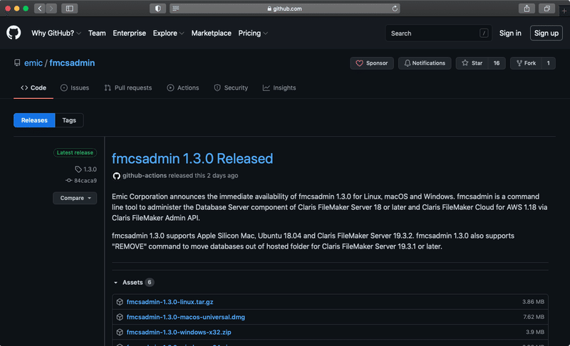 Claris FileMaker Server 19.3に対応したfmcsadmin 1.3.0を公開しました｜松尾篤