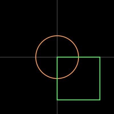 丸と四角の位置合わせ : Processing Tips｜deconbatch