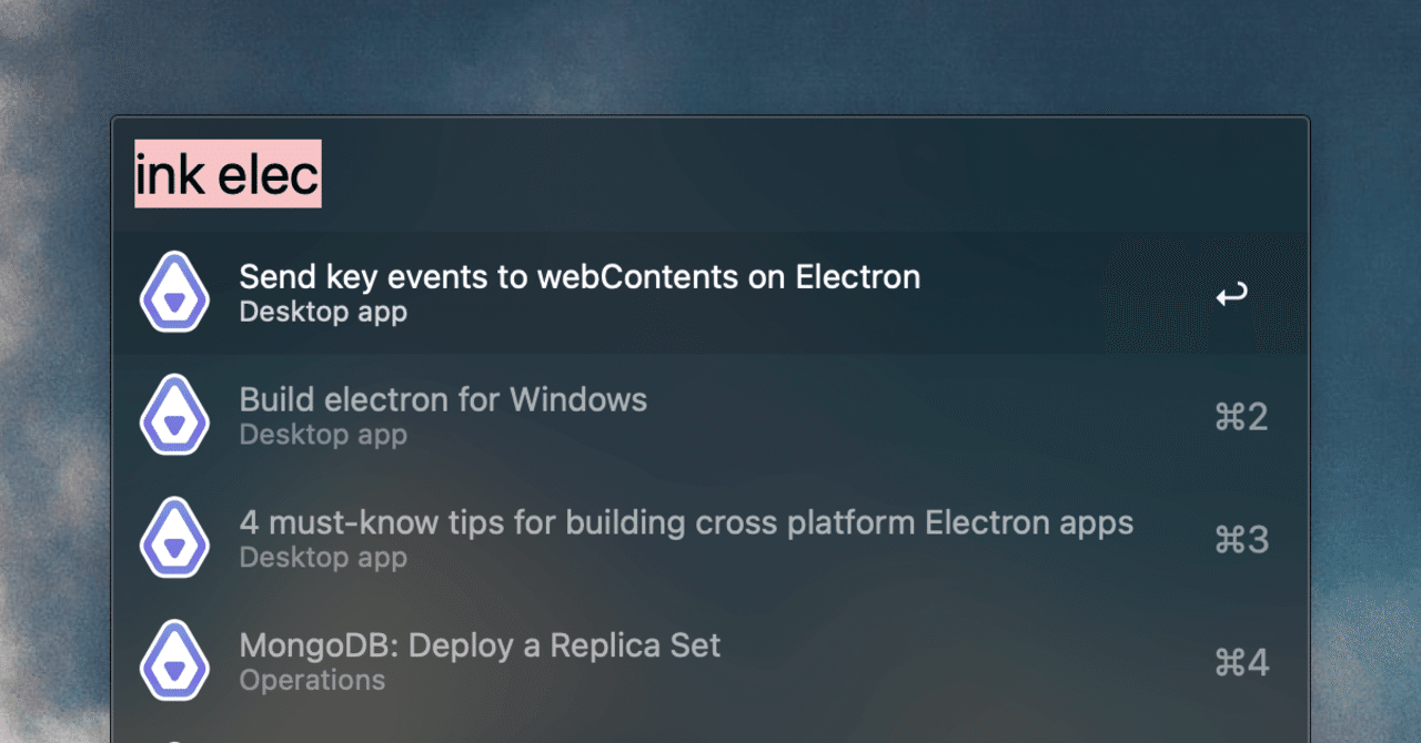 Inkdrop のノートをAlfredで検索できるようにする｜shu223