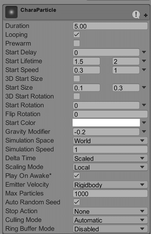[Unity]ParticleSystem備忘録｜まさたろ