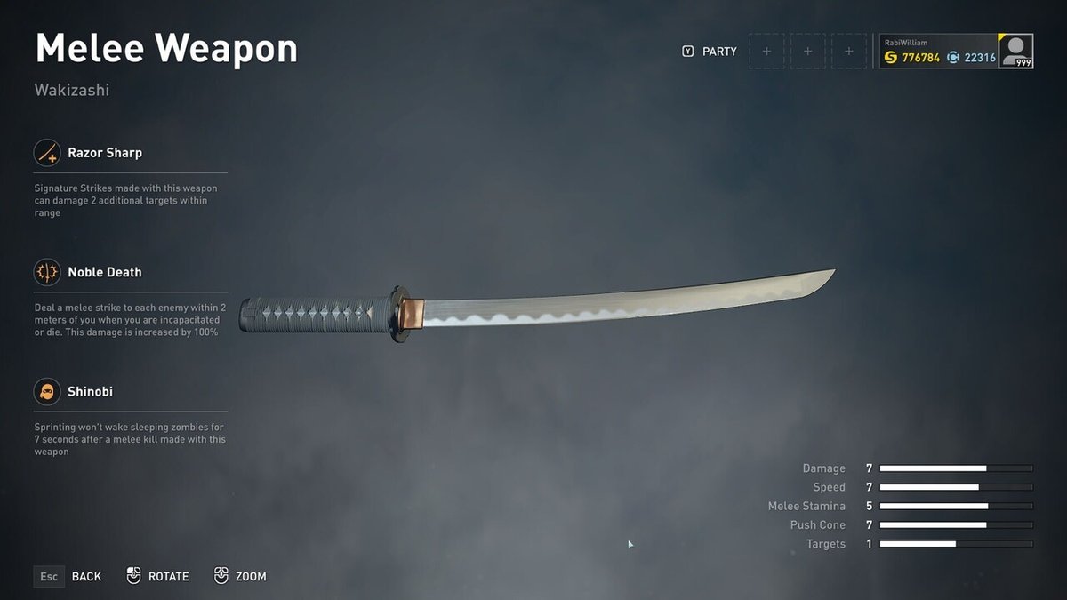 WWZアフターマス全近接武器スキル日本語訳｜ラビット