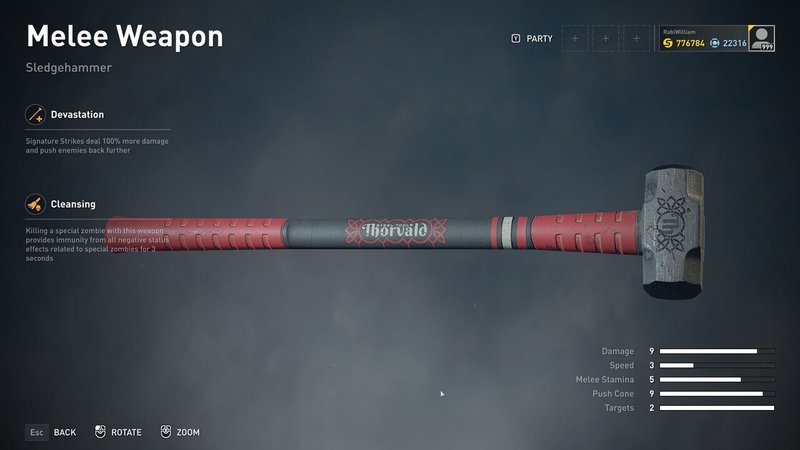 WWZアフターマス全近接武器スキル日本語訳｜ラビット