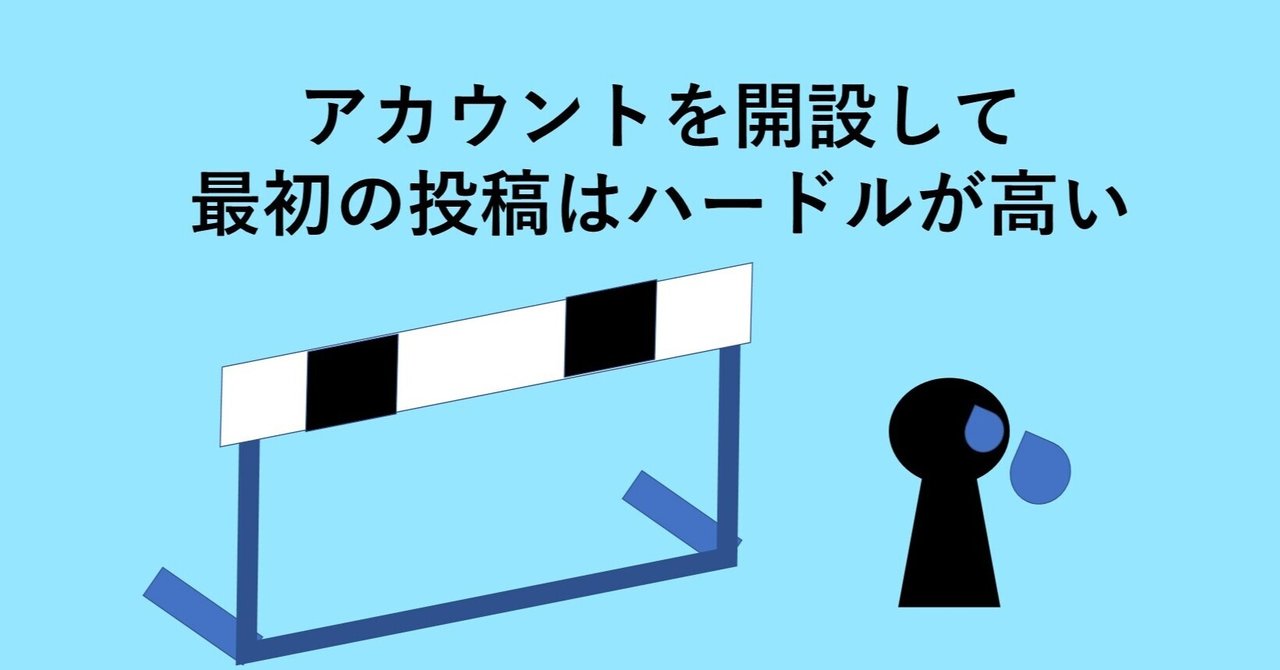 アカウントを開設して最初の投稿はハードルが高い｜Masara｜note