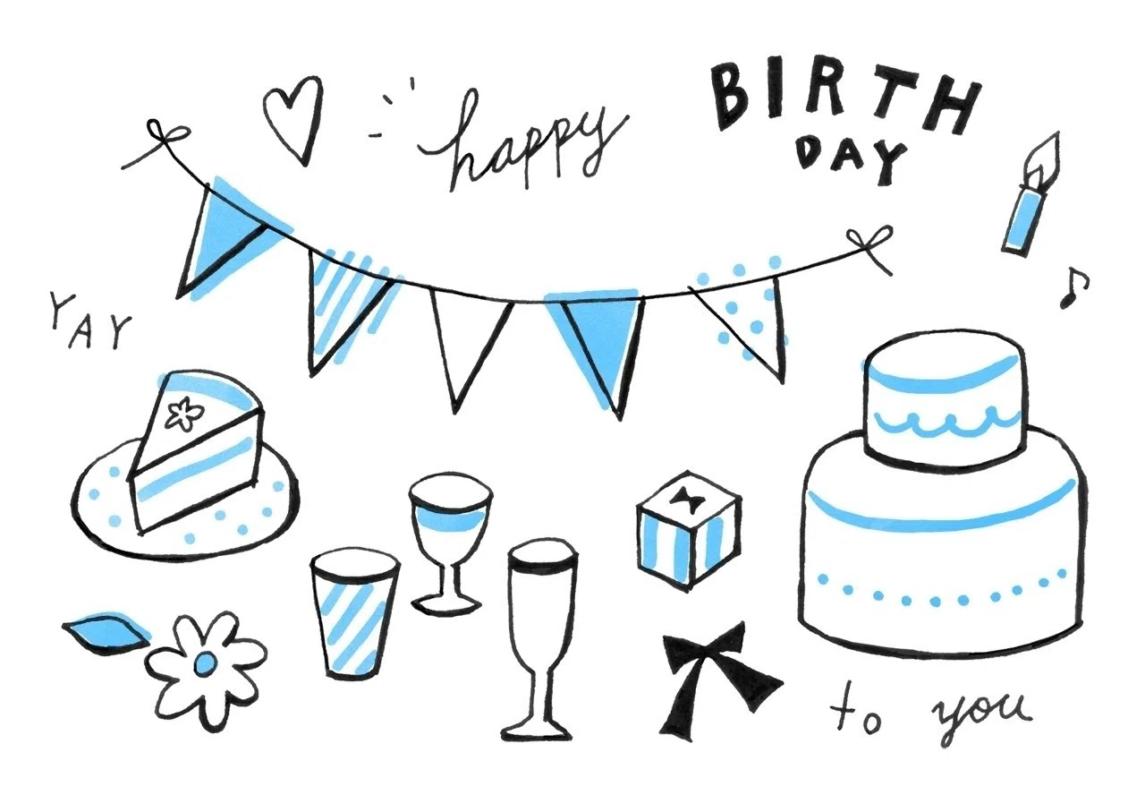 happy birthday｜fuwa fuwaft ｜イラストレーター