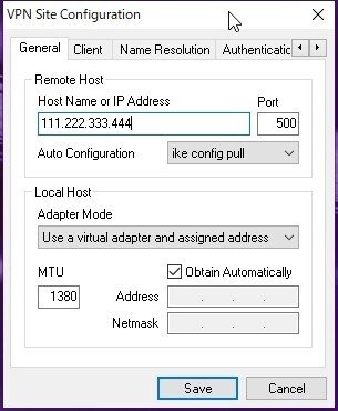 Shrew Soft VPN Clientを使用してCiscoにリモートアクセスVPN接続する｜morimori