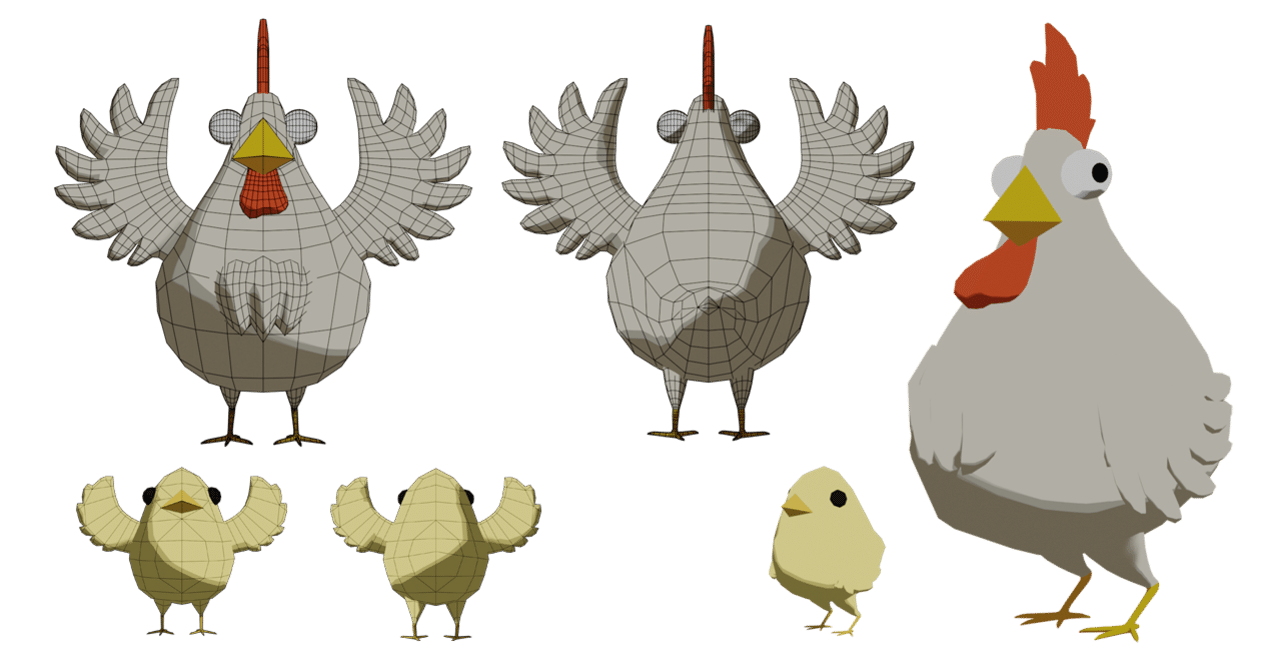 "Animals 3D Chicken"Unity Asset information｜SigmoidButtonAssets