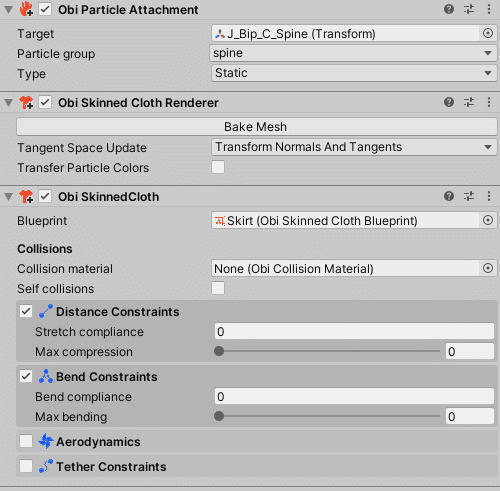 Obi Softbodyで揺らしたおっぱいを衣服に追従させる方法で沼った話｜とりにく