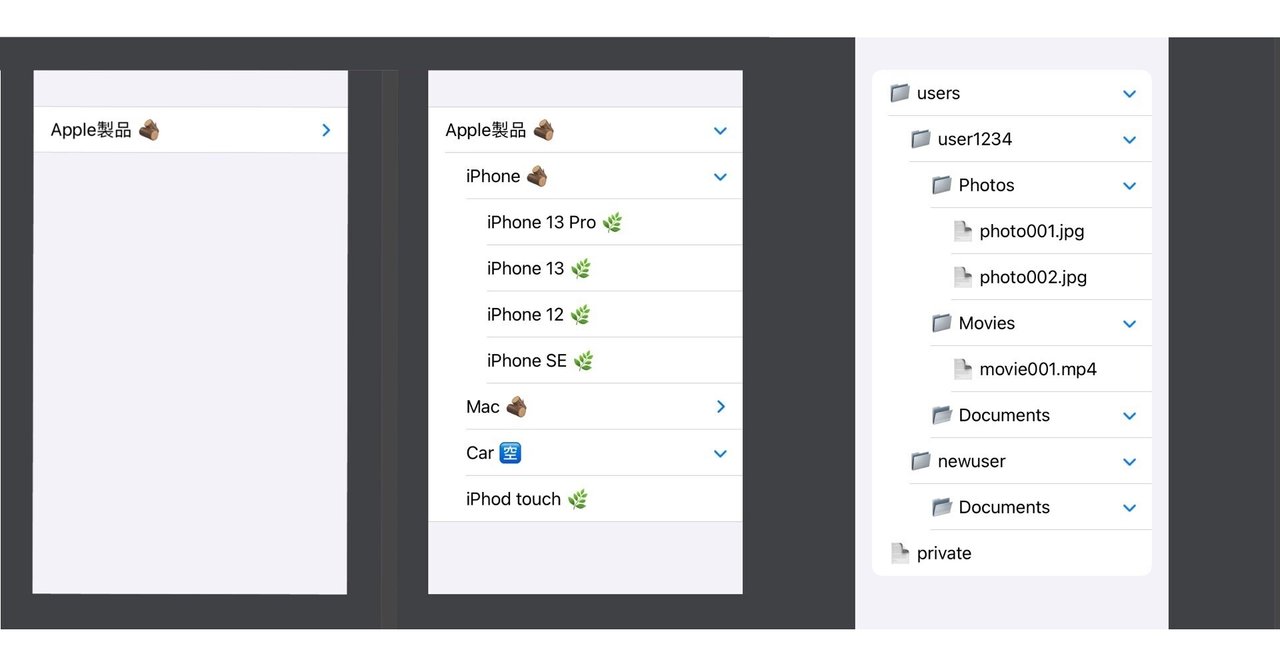 SwiftUI の Disclosure・Outline・List｜快技庵 高橋政明