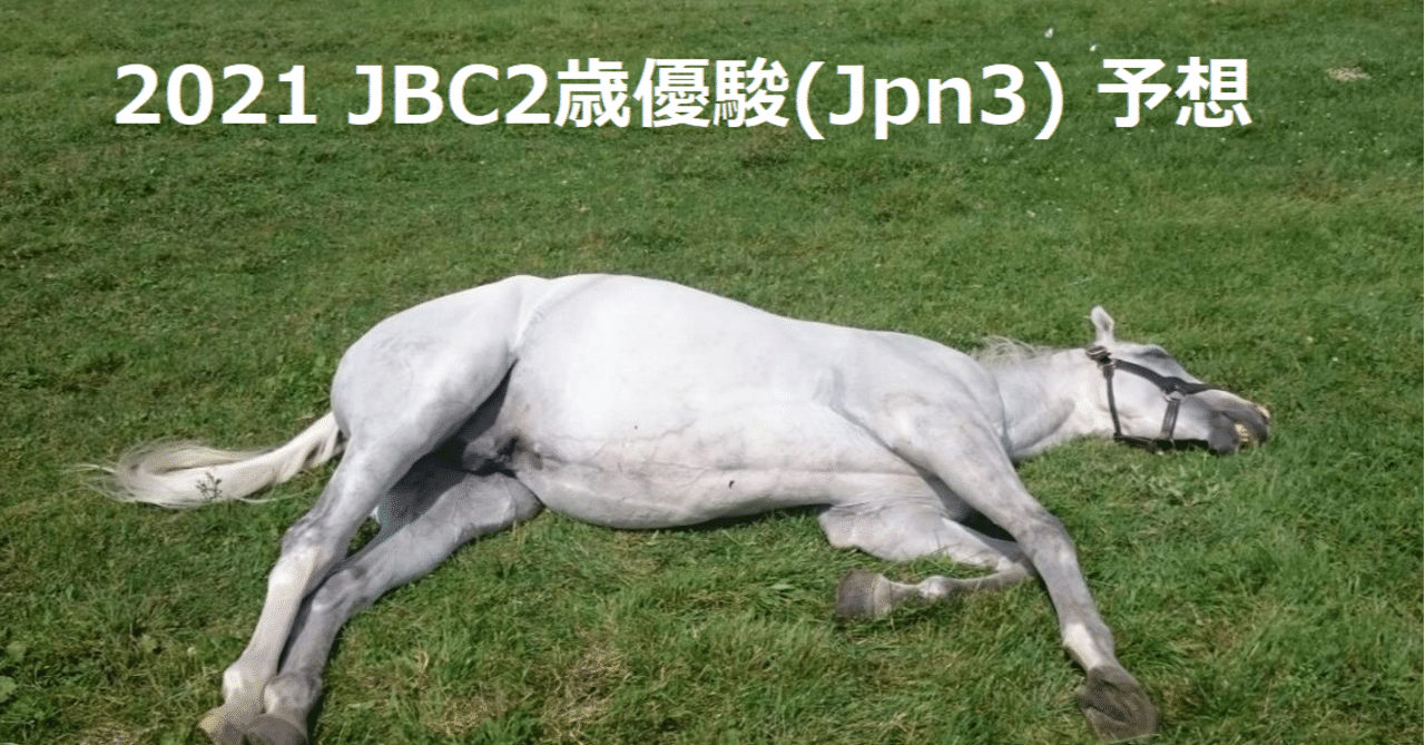 2021 JBC2歳優駿(Jpn3)予想｜砂の王者
