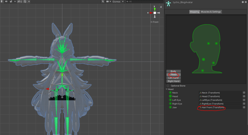 【VRC】Blender2.93からUnityに持っていく＋Unity側独自の設定(ダイナミックボーンとかPhysBoneとか)の設定を引っ越しする｜月白チェー