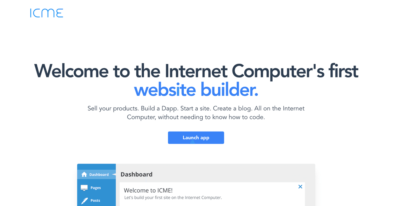 ノーコードでブロックチェーン上にウェブサイトを構築する方法｜Dfinity（ICP）・ICME｜NFTStudio