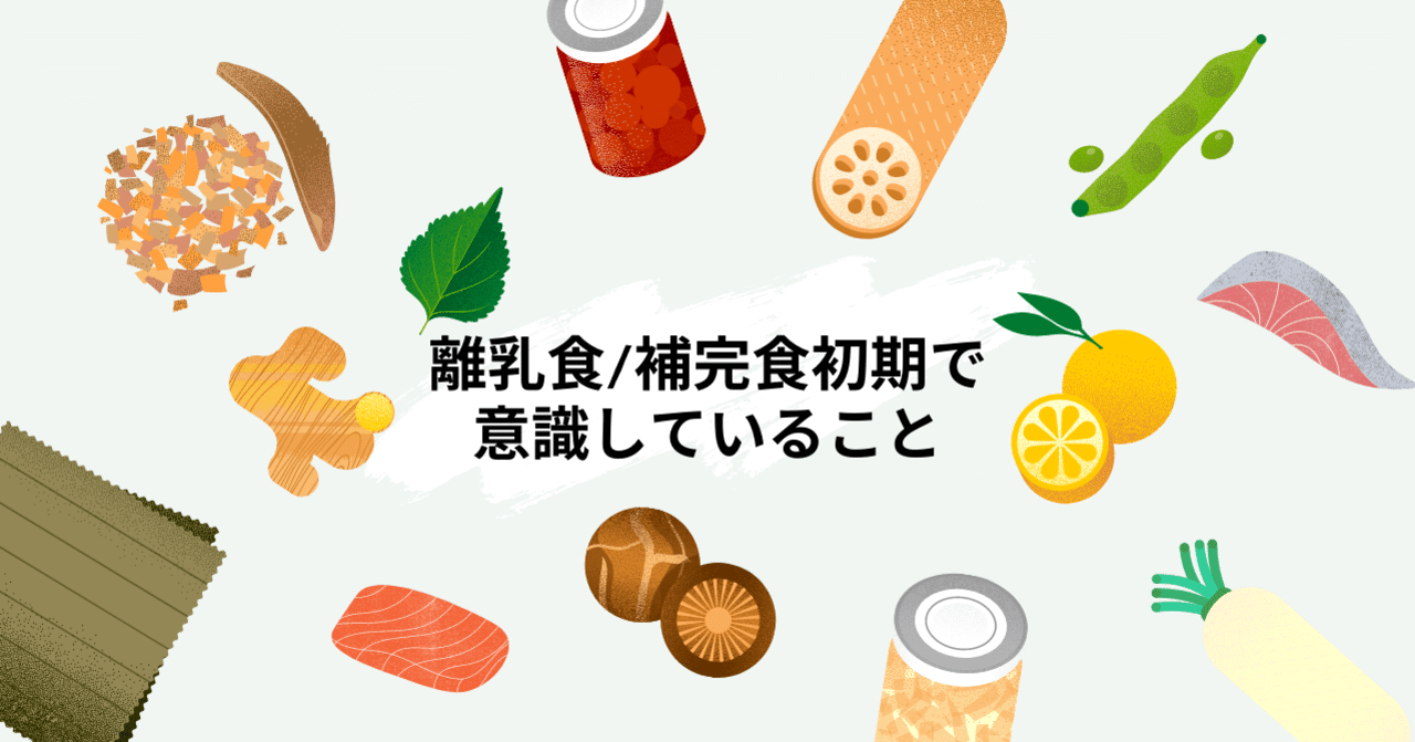 離乳食/補完食初期で意識していること｜akatsuki174｜note