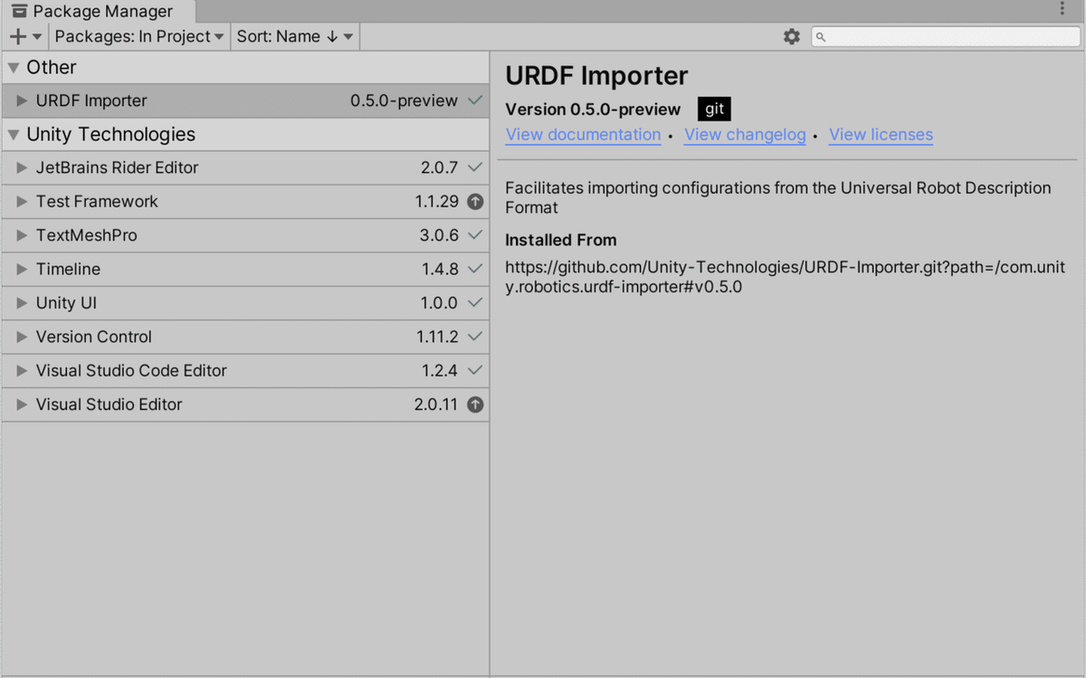 ROS入門 (22) - UnityでURDFを読み込む｜npaka