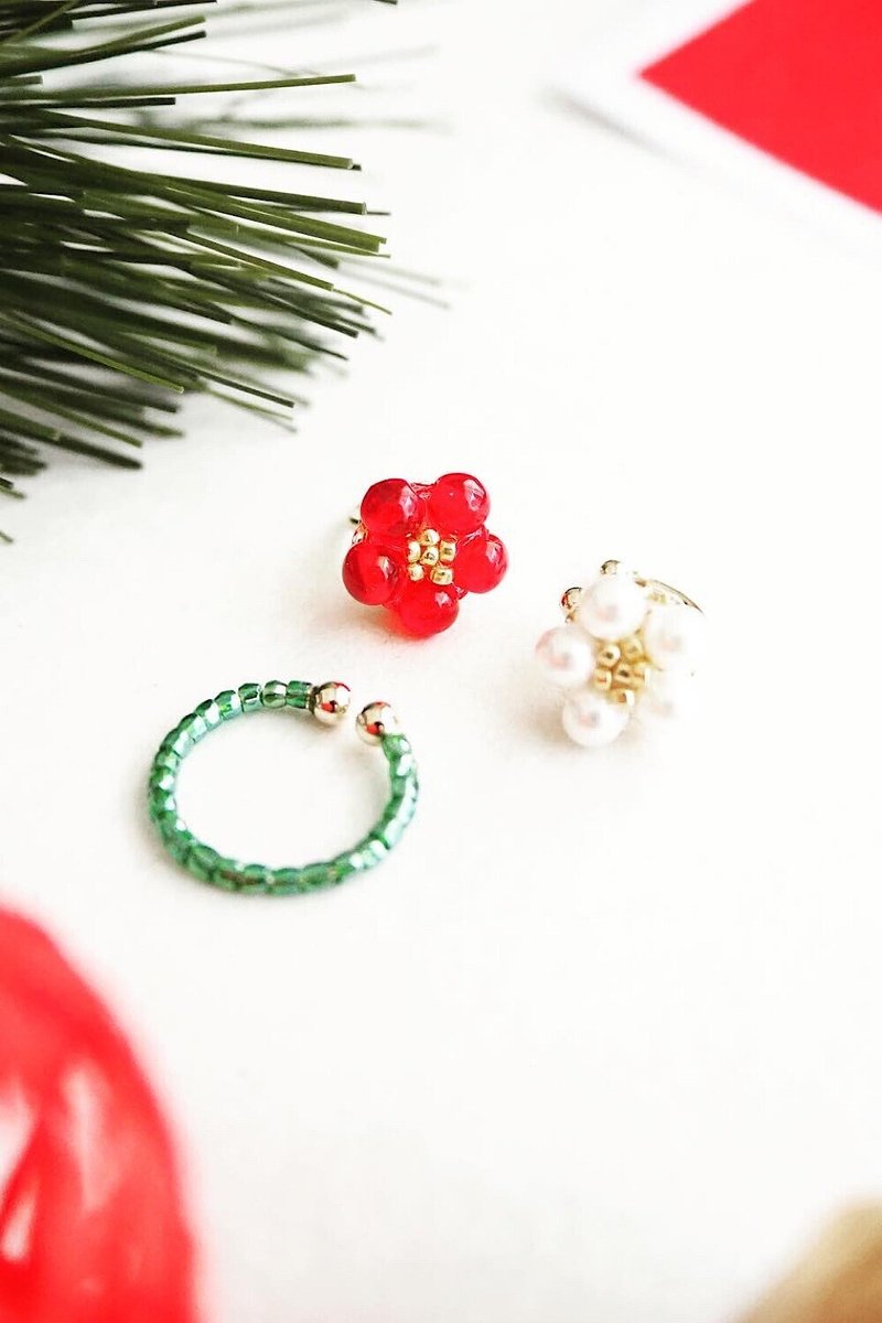 紅白梅のお正月セット｜Beadspan｜note