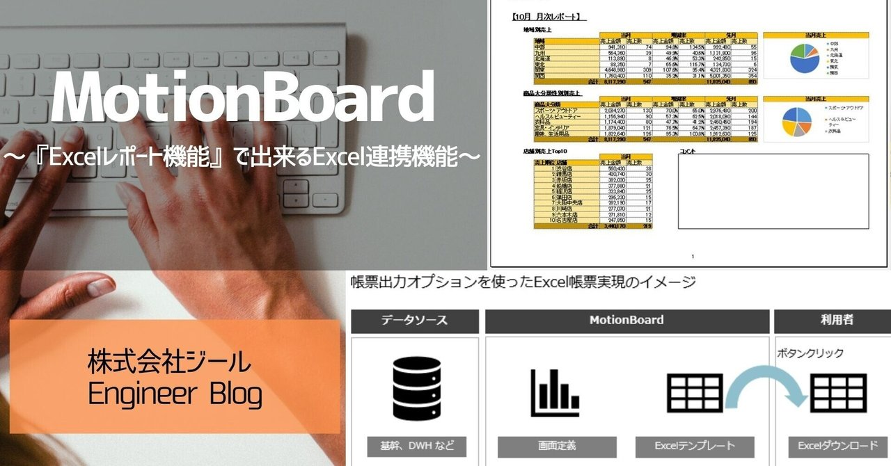 MotionBoardのご紹介『Excelレポート機能』で出来るExcel連携機能｜株式会社ジール｜note