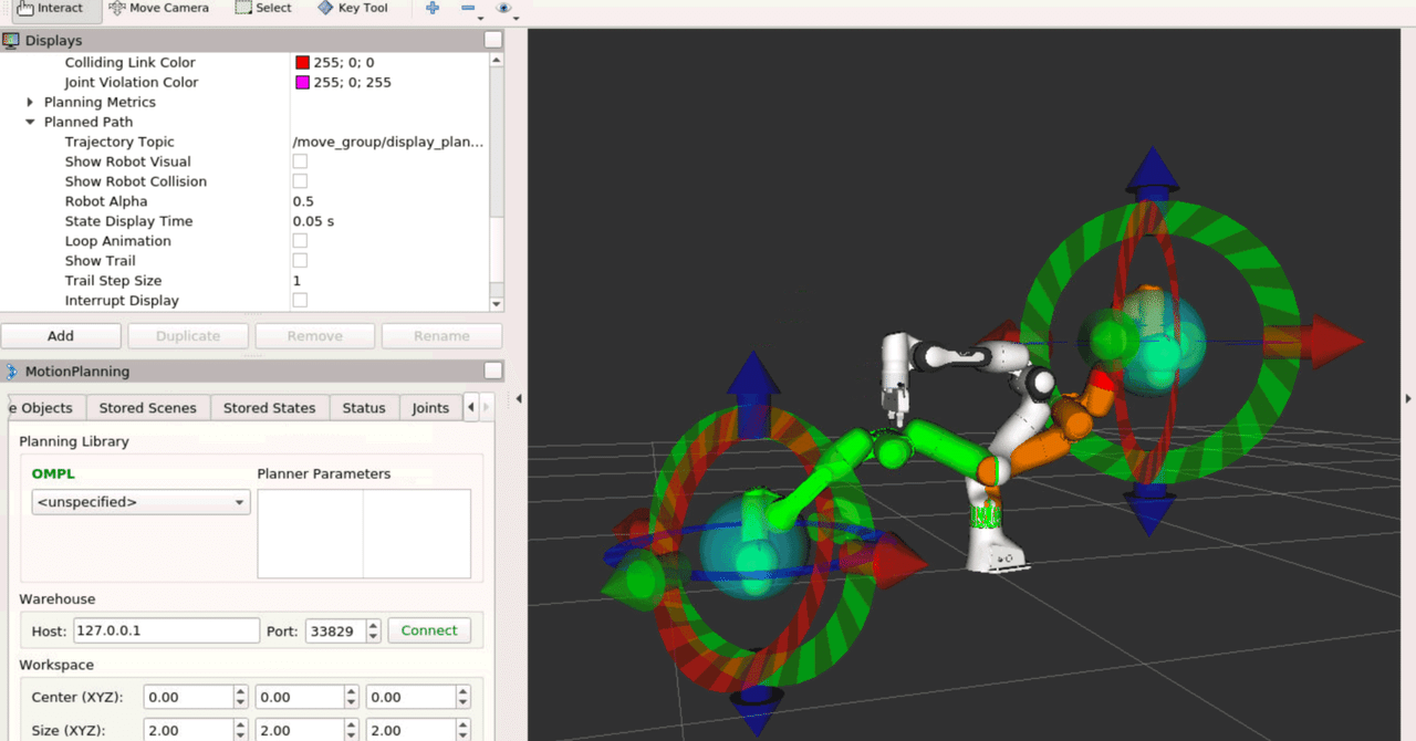ROS入門 (35) - MoveItのセットアップ｜npaka