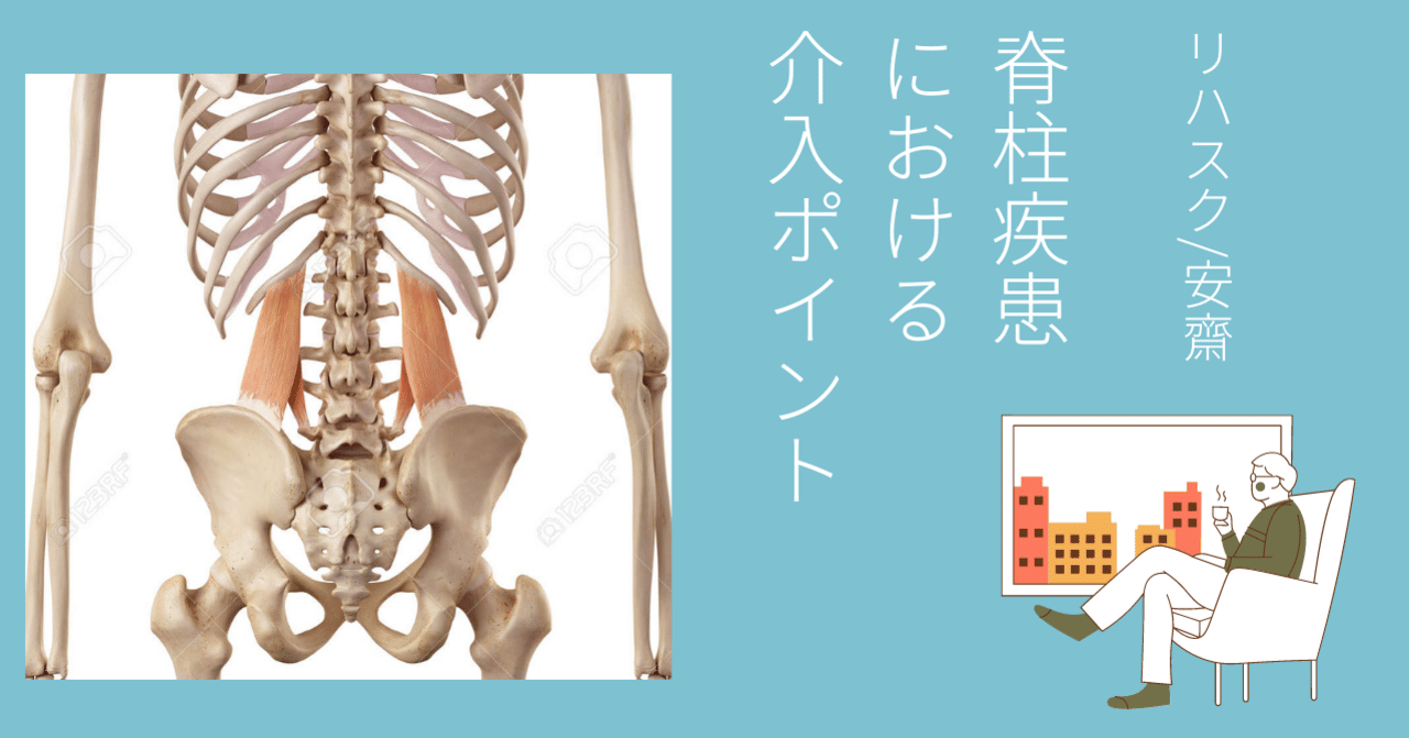 脊柱疾患の介入で大切にしたいポイント｜Masashi.Anzai~動作･身体の専門家~｜note