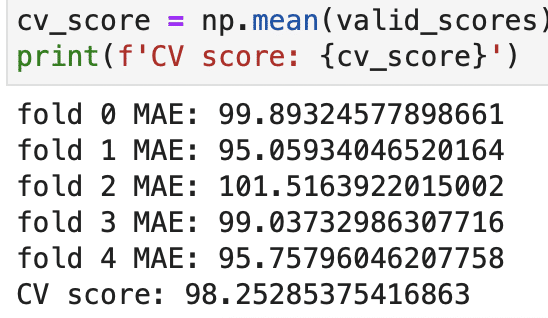 lightGBMのクロスバリデーション サンプルコード｜Codes&Co.(Python)