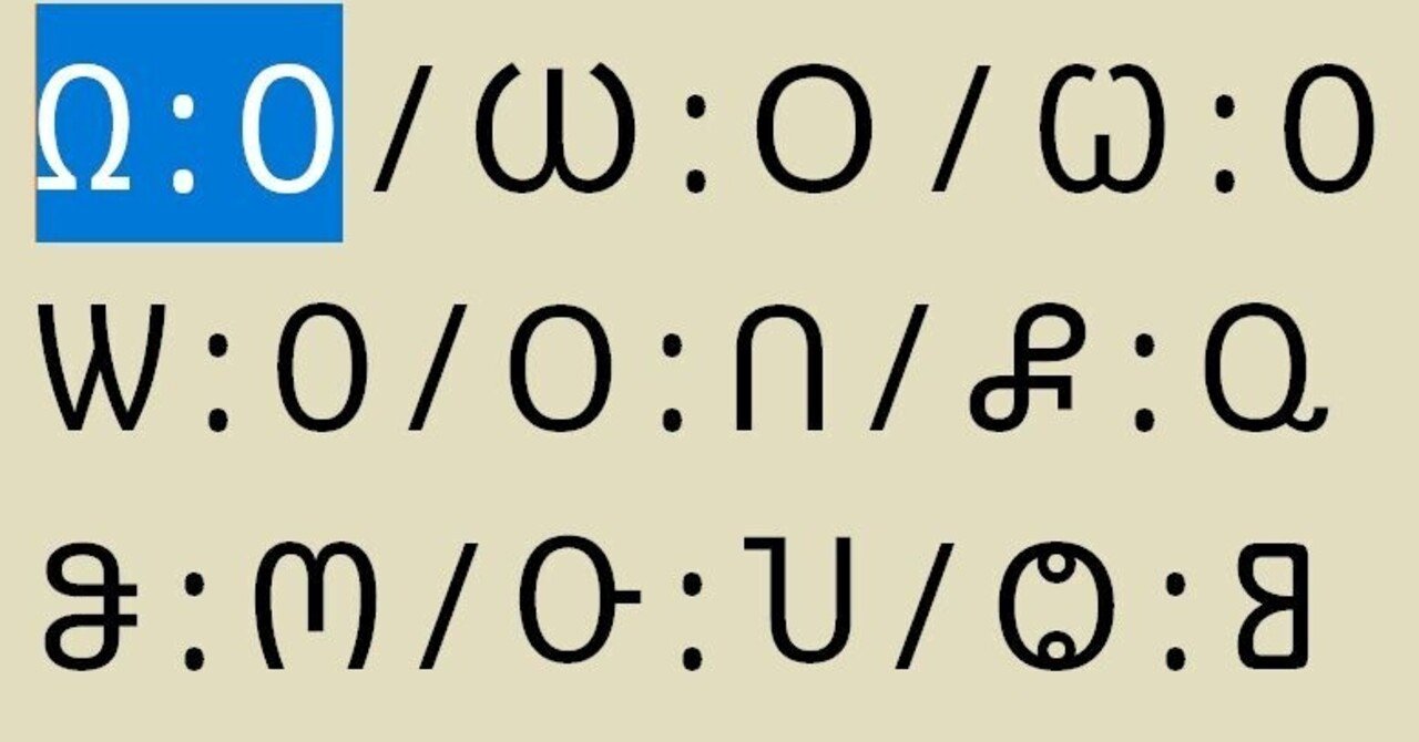 ΩとΟ～広いオと狭いオ～｜Qvarie