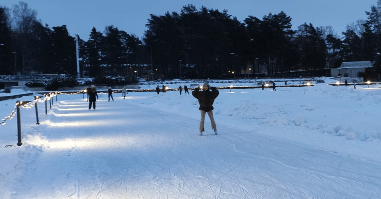 フィンランド生活151日目|フラットメイト全員でスケートしに行ったよ!⛸|mitsuki |note