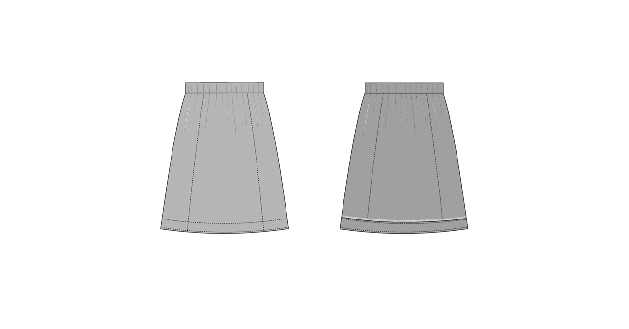 リバーシブルスカート ひとえ｜studio_fuku｜note