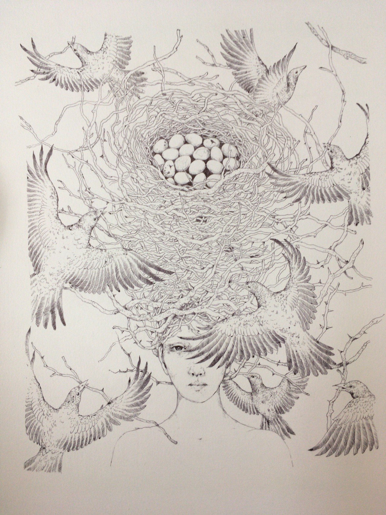 Drawing by Esther Sarto｜みじんことオーマ