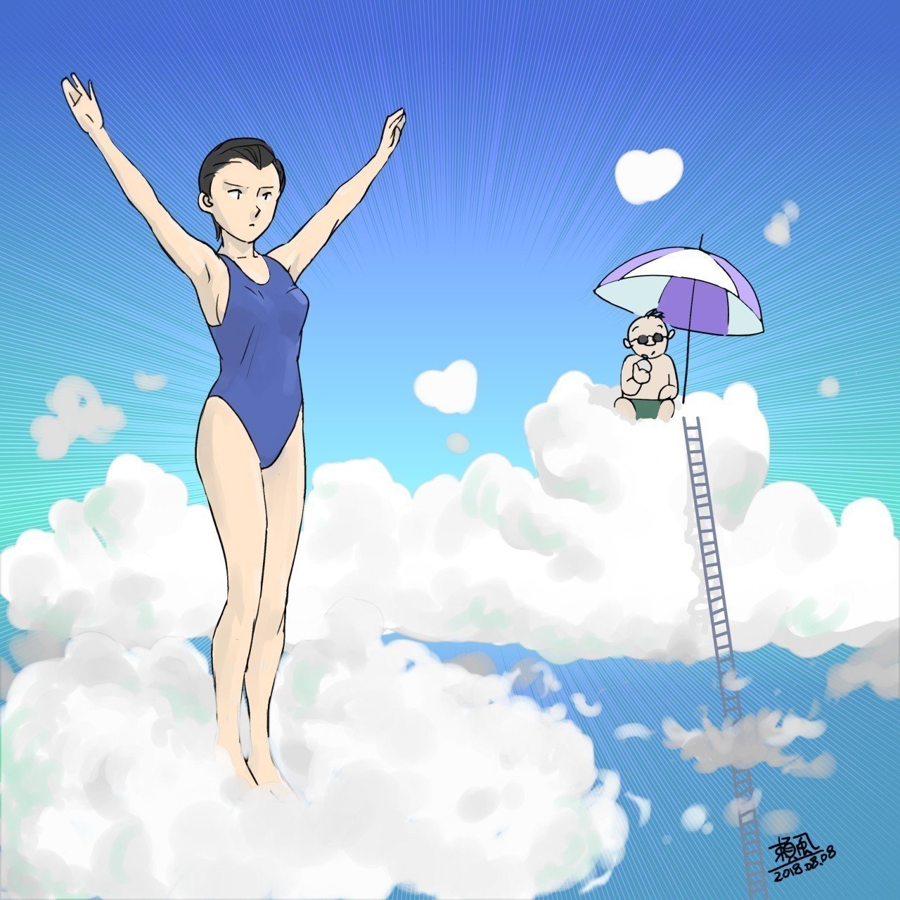 今日のラクガキ帳 https://note.mu/artlife/n/n3709db8cf745 スカイダイビング…です（笑） 良い子はマネしないでね。 昨日なかなか描けなかったので早めに描き ...