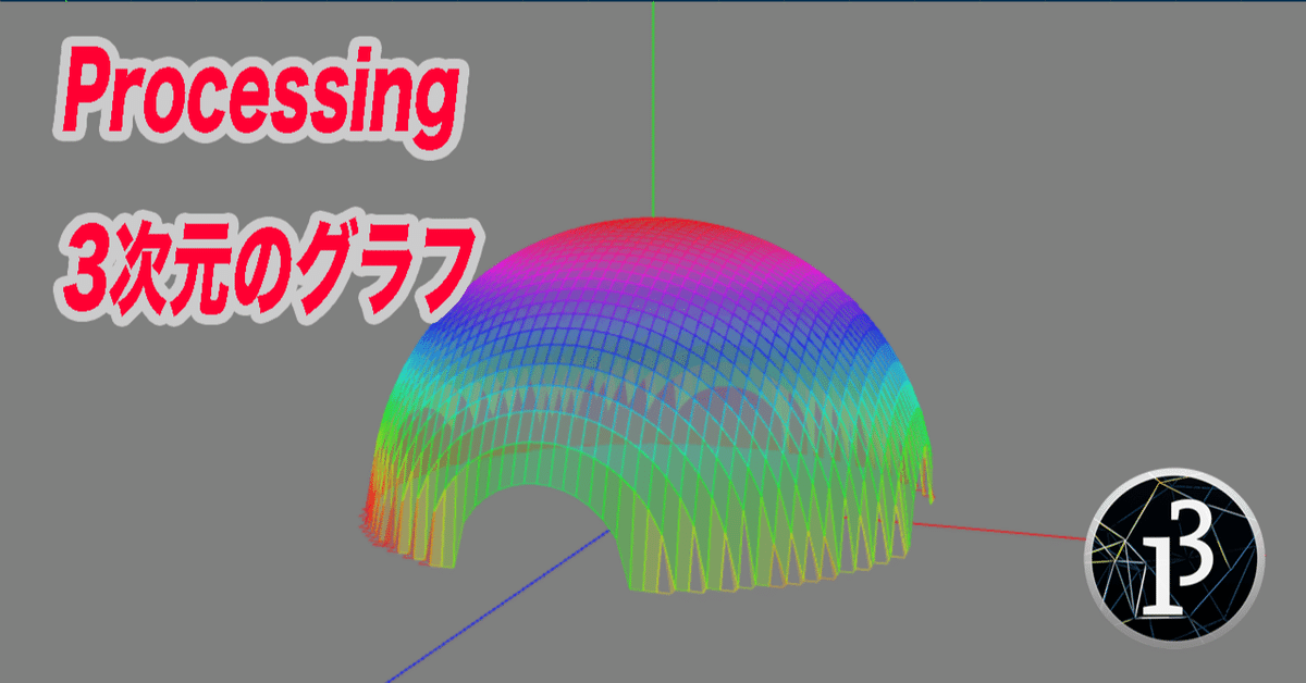 Processing でグラフを描く⑩ 3次元のグラフ｜creativival