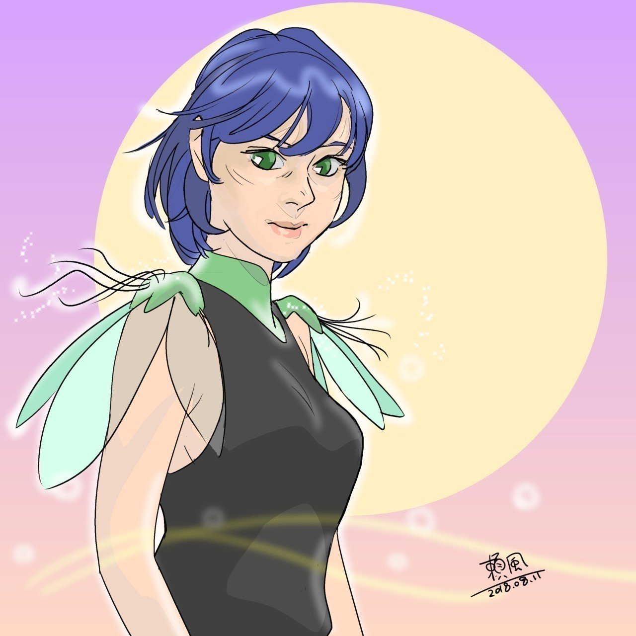 今日のラクガキ帳《遭遇》 https://note.mu/artlife/n/n3709db8cf745 「あなたは誰？」 妖精？異星人？異世界人？ 設定を特定せずになんとなく描いちゃった ...