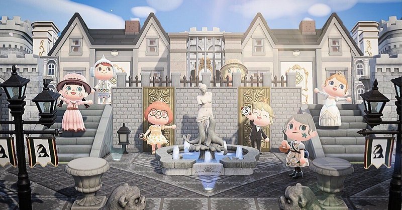 【あつ森】重厚で美麗なお城に思わず溜息。優雅な貴族に変身したくなるぺんぎん島に行ってきました！【島訪問記】｜びゅーん
