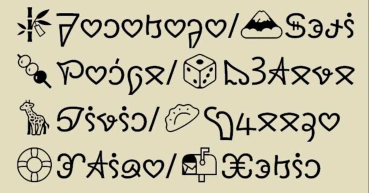 メデファイドリン文字による日本語表記｜Qvarie