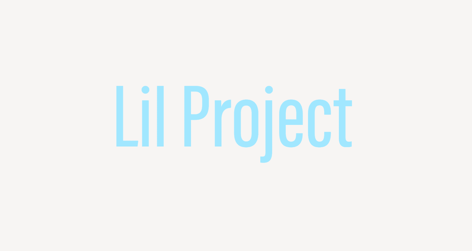Lil Project｜note