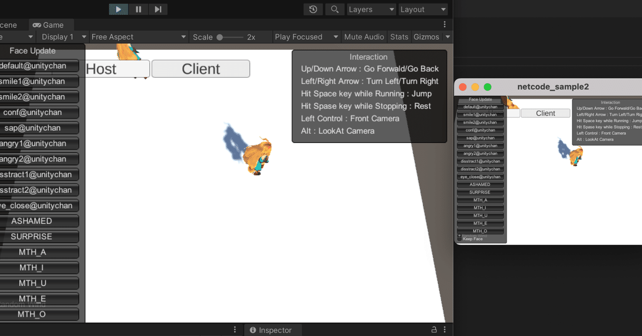 Netcode for GameObjectsの動作確認｜crasy