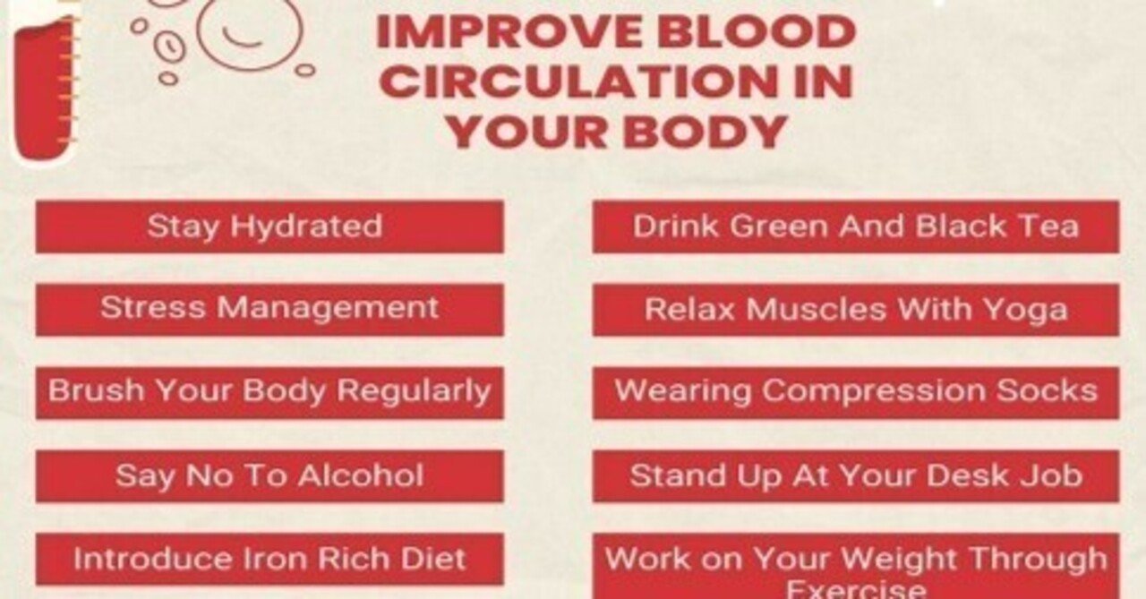 5 Small Steps To Improve Blood Circulation｜Yuvaap Official｜note