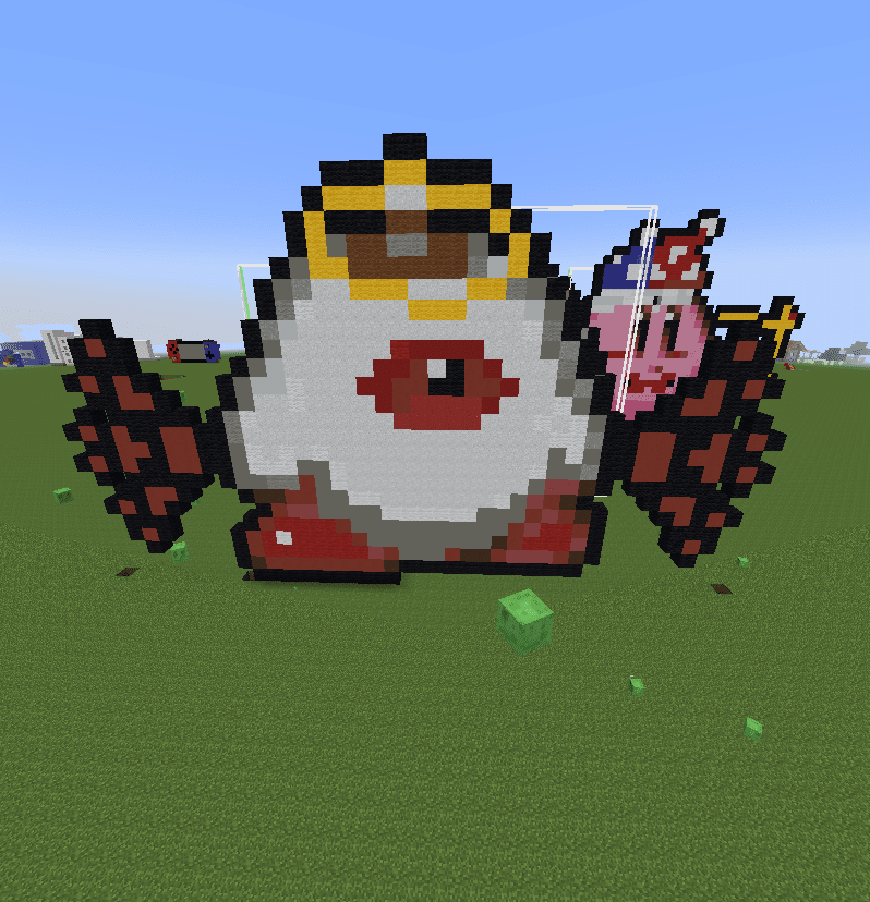 Minecraftで歴代ラスボスをコピーしたカービィのドット絵作ってみた！【初代～64編】｜ちょこみんと