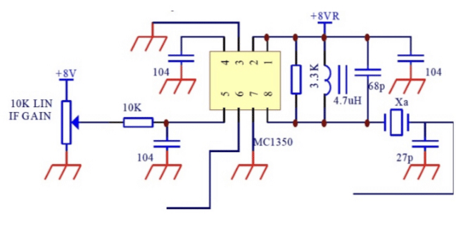 Step 4: 受信 IF アンプ (RX IF Amplifier)｜かつき