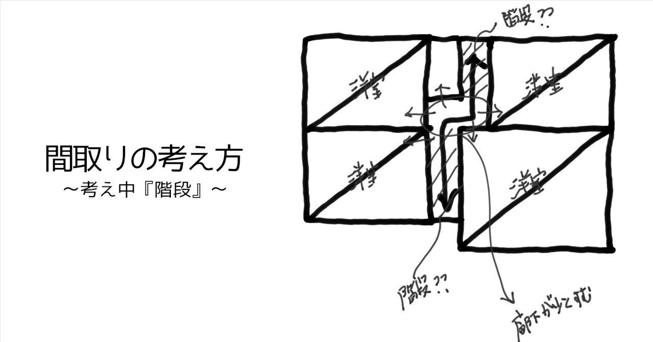 間取りの考え方～考え中『階段』｜Sawa～建築士のあたまの中