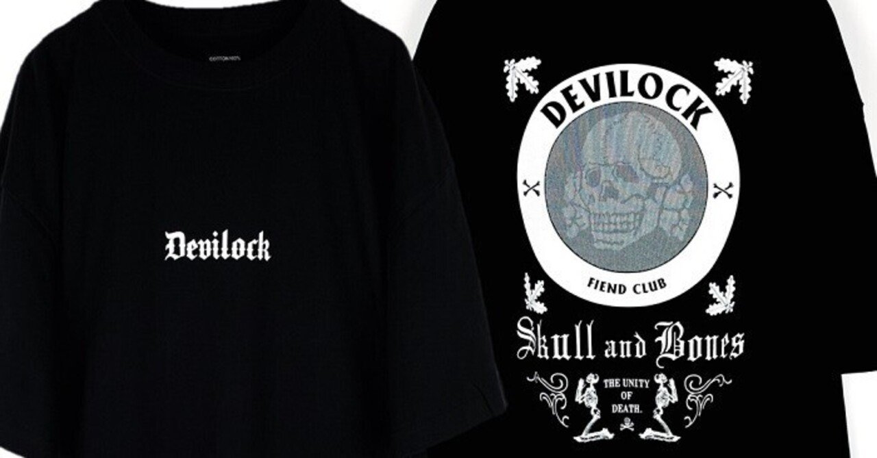 『DEVILOCK / デビロック』より、人気の「OLD ENGLISH SKULL & BONE TEE」再入荷＆期間限定10％OFF！！｜Rogia