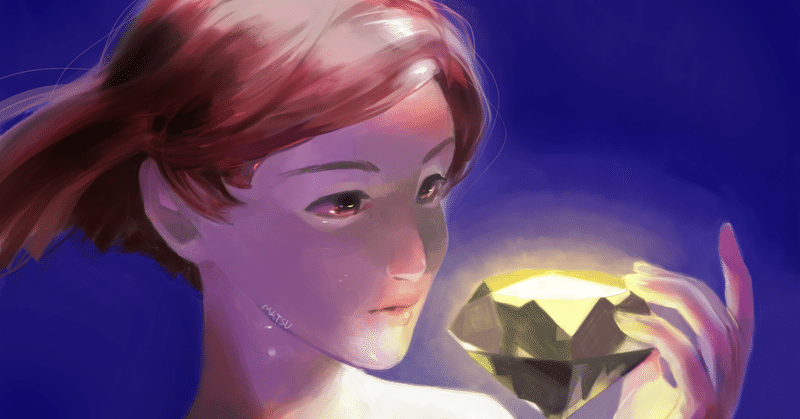 宝石を持つ女性を描いてみた｜matsu｜note