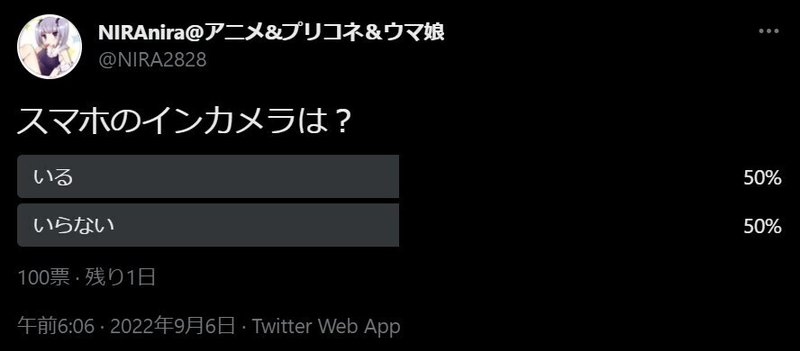 スマホのインカメラ｜NIRAnira